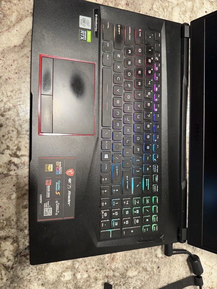 MSI GE75 Raider 10SE-008 Gaming Laptop 17.3", i7-10750H, 512GB, 16GB ...