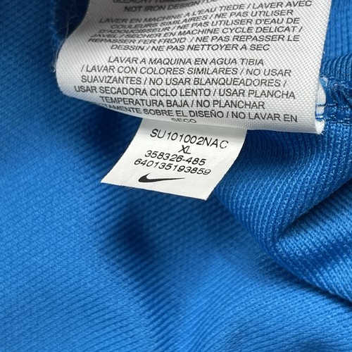 Nike Polo Shirt Mens XL Blue Dri Fit Apple Tree Golf Country Club ...