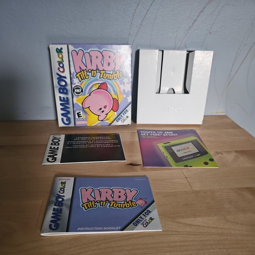 KIRBY TILT'N TUMBLE (Nintendo Game Boy Color, 2001) Box Manual Only | eBay