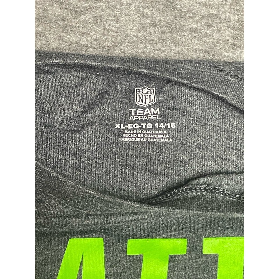 Seattle Seahawks NFL Team Apparel Youth XL 14/16 Tshirt Football | eBay