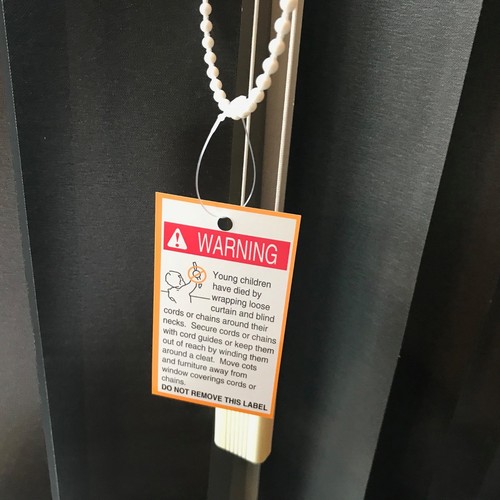 Child Safety Warning Label For Roller Blinds Blind Curtains - Cord ...