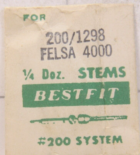 WATCH STEM BESTFIT # 200/1298 ** FELSA 4000 SERIES MODEL MAY FIT OTHER ...