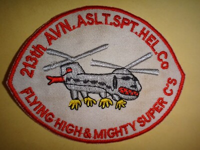 Vietnam War Patch US 213th AVIATION ASSAULT SUPPORT HELICOPTER COMPANY ...
