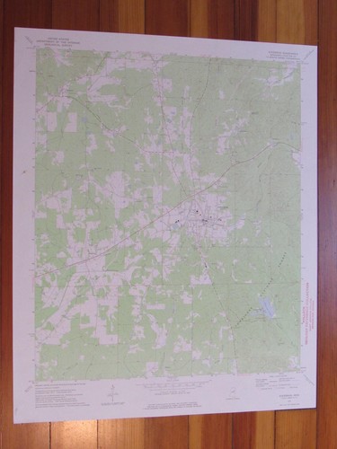 Ackerman Mississippi 1975 Original Vintage USGS Topo Map | eBay