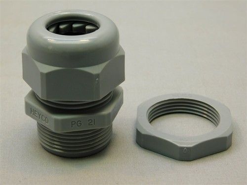 10 Heyco 3223 Series35 .450 -.709" Cable Size,Grey Liquid Tight ...