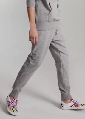 $50 Sun & Stone Men's Gray Garment-Washed Fleece Joggers Pants Size M ...