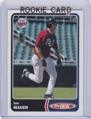 JOE MAUER ROOKIE CARD Minnesota Twins Baseball TOPPS TOTAL RC MLB HOFer ...
