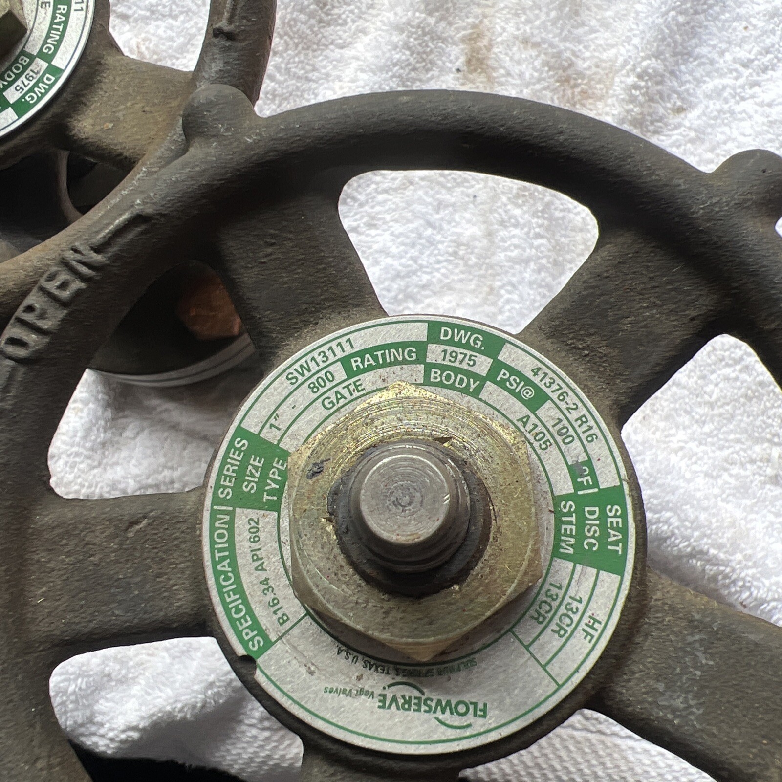 Flowserve SW-13111 Socket Weld Wedge Gate Valve 1” *New Lot Of 2* | eBay