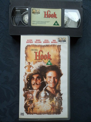 Hook Robin Williams Dustin Hoffman Julia Roberts 1991 VHS Video | eBay UK