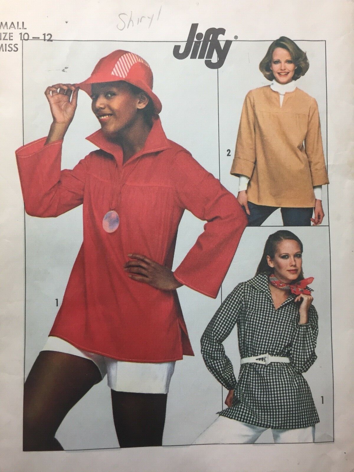 VINTAGE 1970 Tunic Top BOHO Pattern JIFFY Easy Pattern Simplicity 8060 ...