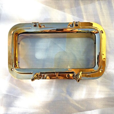 POLISHED BRONZE PORTLIGHTS & TRIM RINGS 14" x 7" ABI#132112/1268BR | eBay