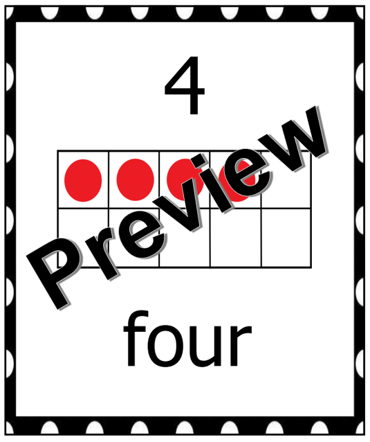 Educational Resource Bulletin Board Tens Frame Anchor Chart Posters ...