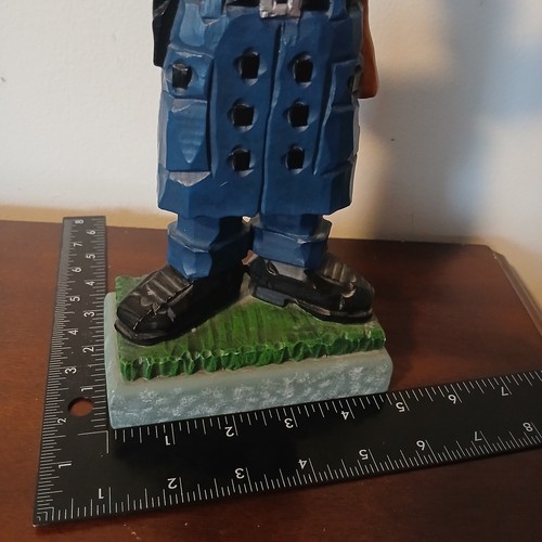 Vintage David Frykman Wood Carved Police Officer Patrol man | eBay