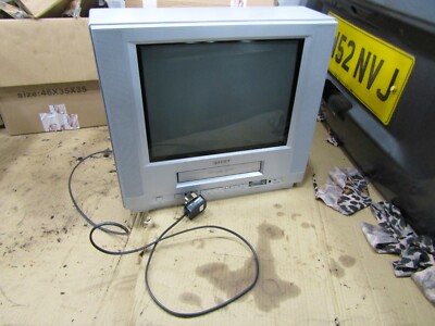 Vintage Toshiba 14" CRT Retro Console Gaming VHS TV VTV1555 Combi - CRT ...