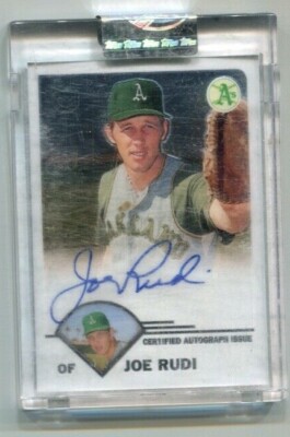 2003 Topps Retired Signature - JOE RUDI - Autograph - OAKLAND ATHLETICS ...