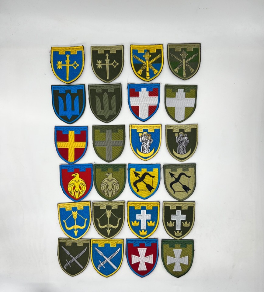 Ukraine patch set of 24 military war army patches Ukrainian armed ...