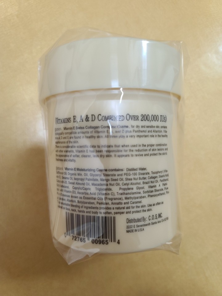 Genes Vitamin E Creme 16-OZ Collagen Complex Moisturizing Creme for Dry ...