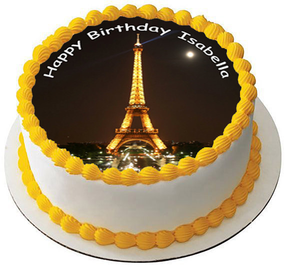 Paris Eiffel Tower Cake Toppers