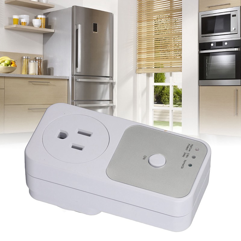 US Plug Refrigerator Voltage Protector Washing Machine Protection ...