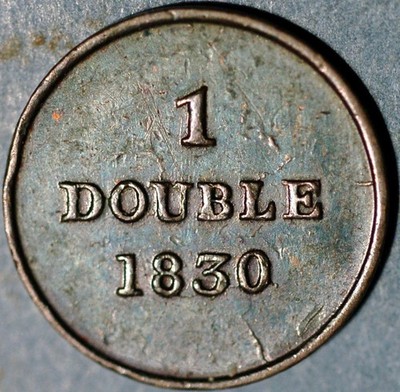 Guernsey Double 1830 KM# 1 | eBay