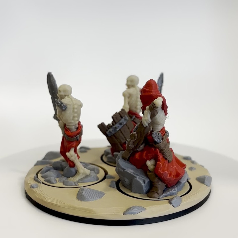 Painted Skeleton Strikers - Enemy , TTRPG, DnD Miniatures, D&D, 28mm | eBay