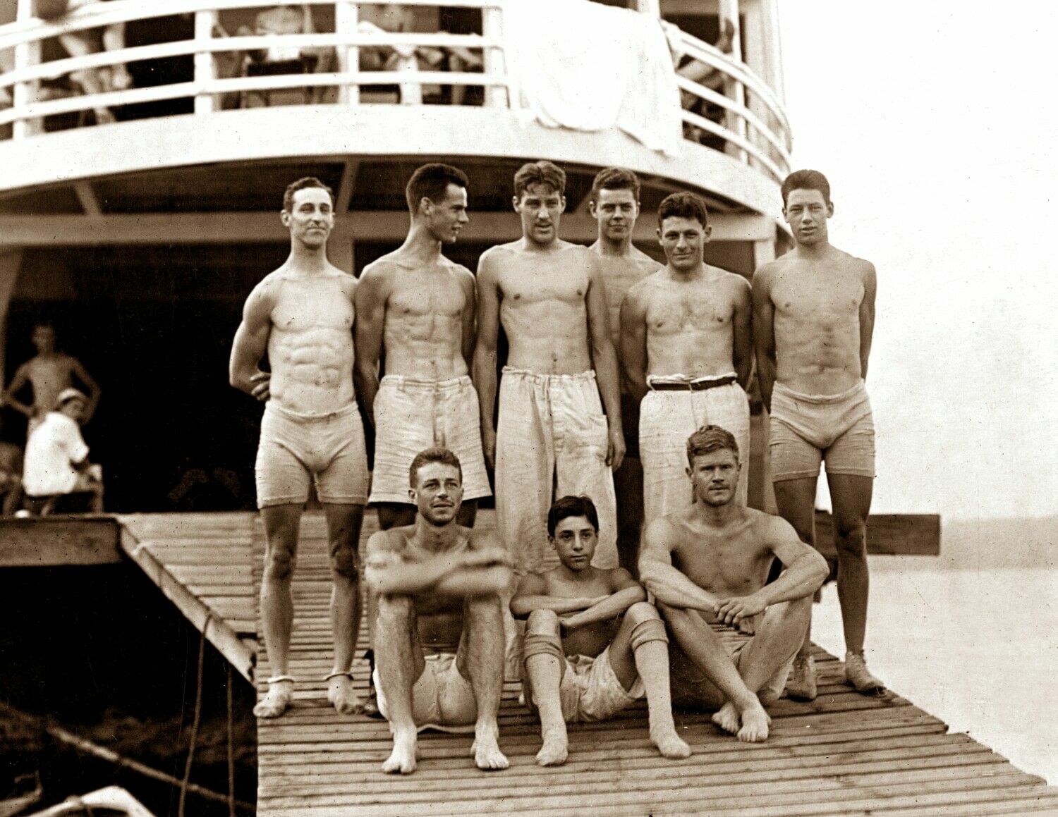 1910 Columbia Crew Team Vintage Rowing Boat Sport Photograph 8.5" x 11 ...