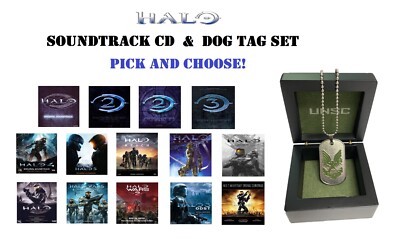 HALO Original Game Soundtrack CD with HALO Infinite Dog Tag Set - Pick ...