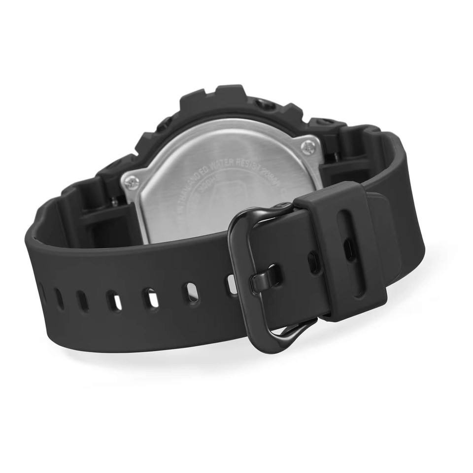 Casio Men's Watch G-Shock Quartz Alarm Black Digital Dial Resin Strap ...