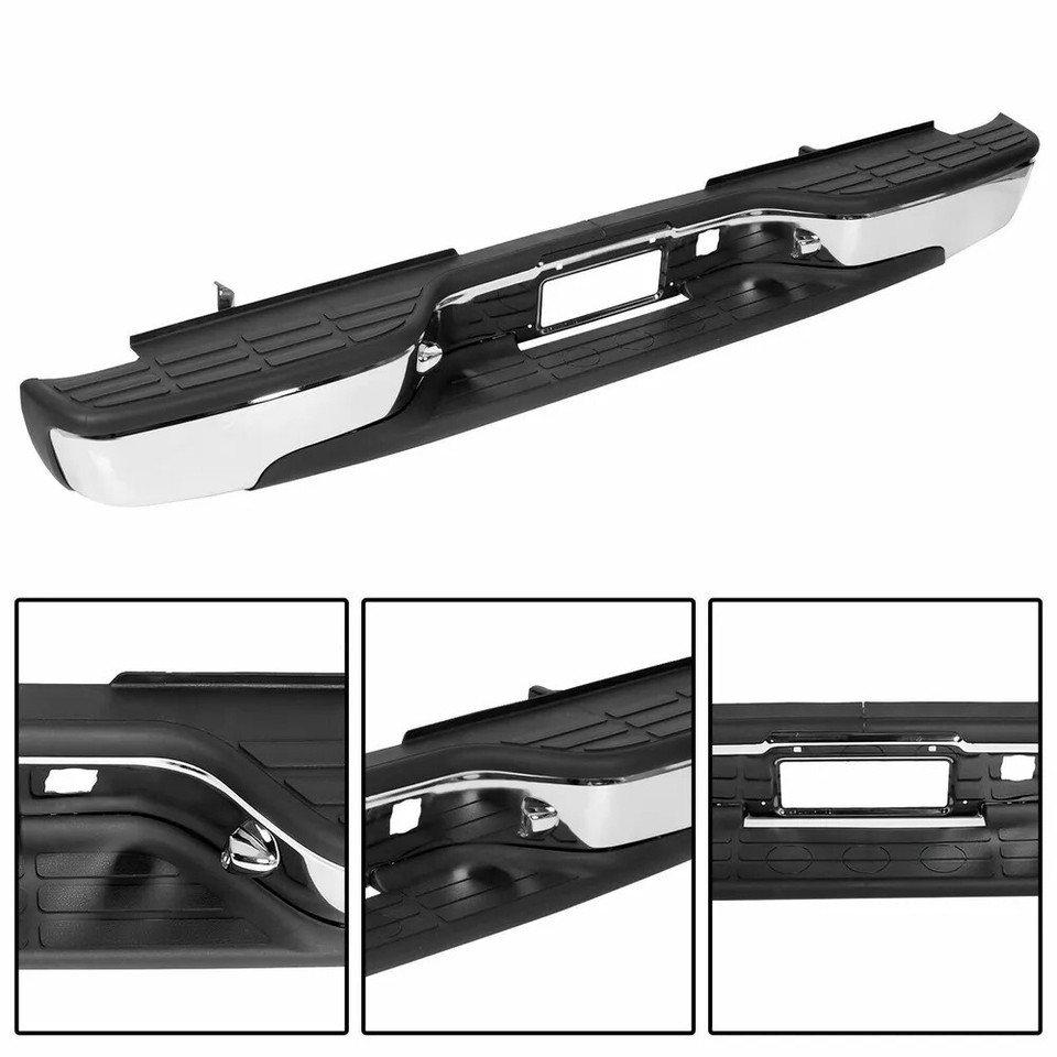 For 1999-2007 Complete Chrome Rear Step Bumper Chevy Silverado 2500HD ...