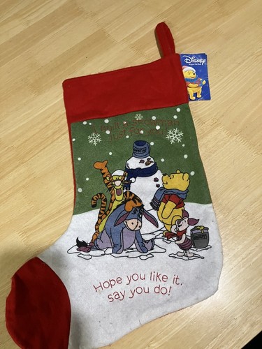 New With Tags Vintage 90s Winnie The Pooh Christmas Stocking Tigger ...