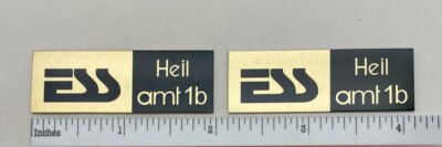 ESS Heil AMT-1b Speaker Badge Pair Logo Emblem Custom Made Aluminum | eBay