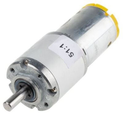 1 x RS Pro, 12 V, 6 â?? 15 V dc, 8000 gcm, Brushed DC Geared Motor ...