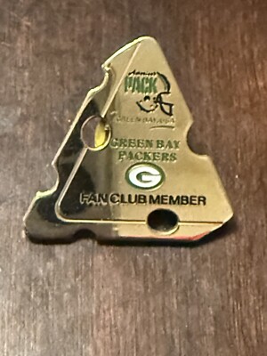 Green Bay Packers Pin Cheese Wedge Fan Club Member NFL Football Hat ...
