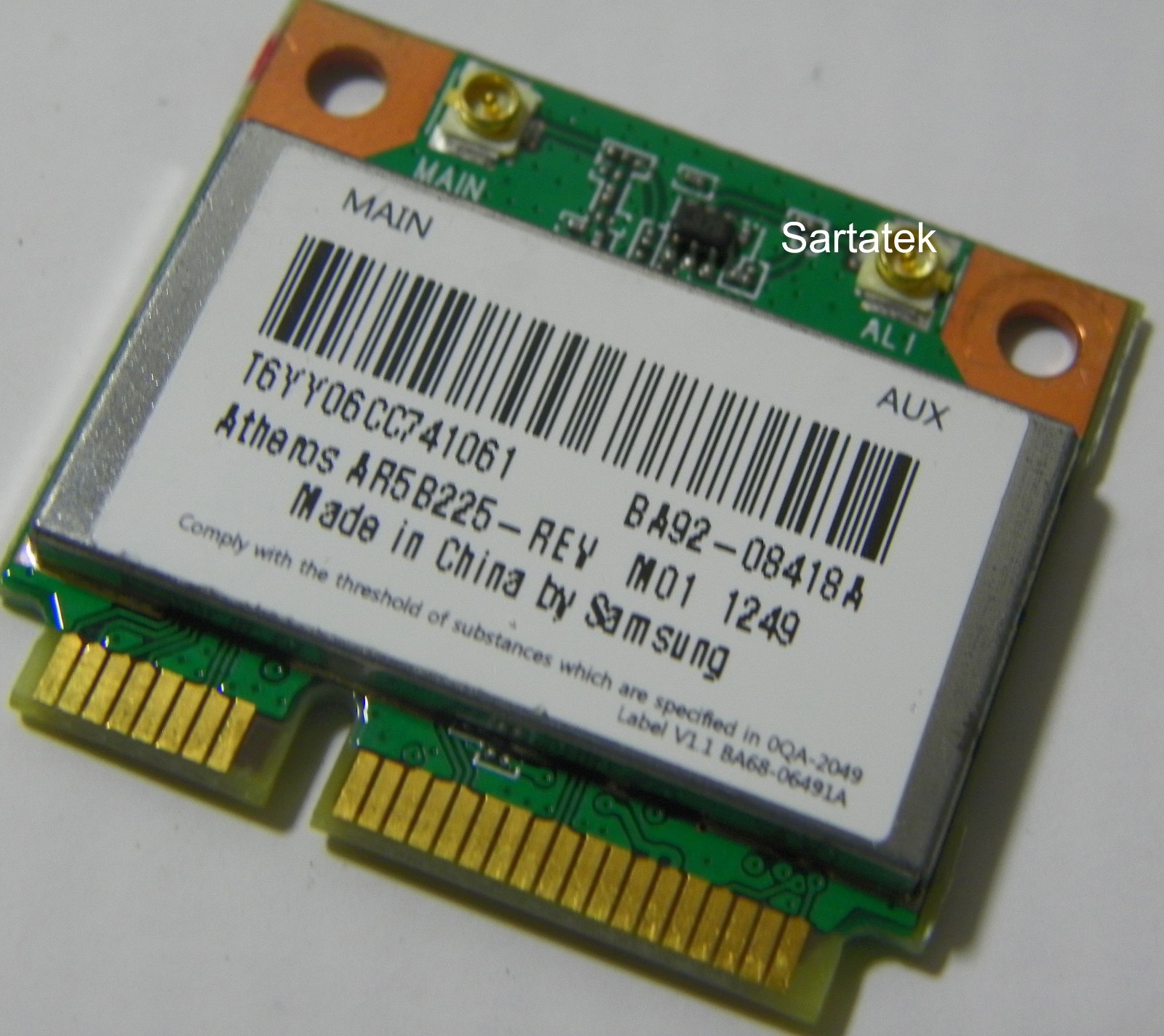 Samsung BA92-08418A b/g/n Wireless BT 4.0 PCIe Half Atheros AR5B225 | eBay