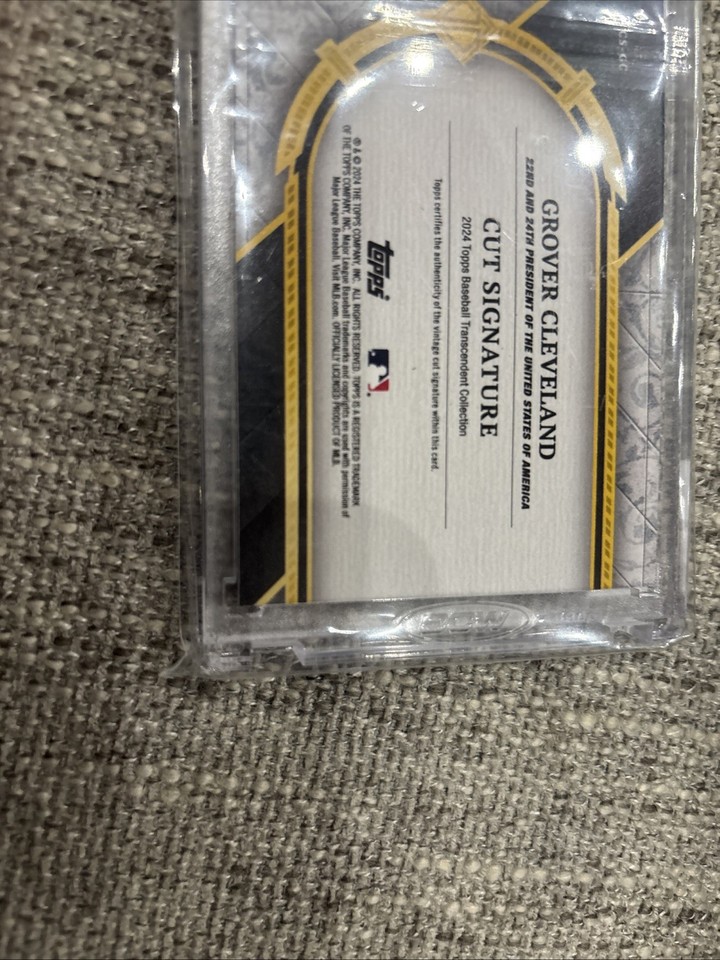 2024 topps transcendent auto 1/1 Grover Cleveland Cut Signature Awesome ...