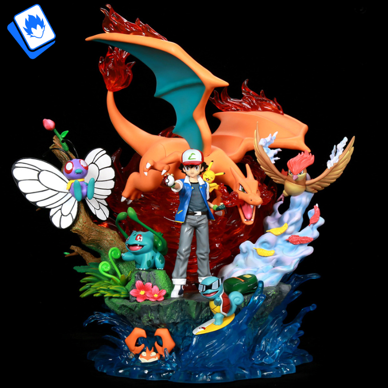 Pokémon Ash Ketchum Crew 41cm COLLECTIBLE STATUE Anime Action Figure | eBay