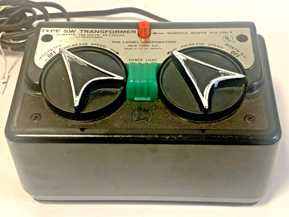 LIONEL POSTWAR TYPE SW 130 WATTS TRANSFORMER IN Original Box TESTED | eBay