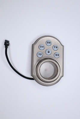 Kwikset SmartCode 909 Traditional Deadbolt Exterior Keypad Satin Nickel ...