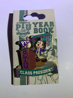 LE Disney Pin Trading PTU Celebration Mickey Mouse Graduation Class ...
