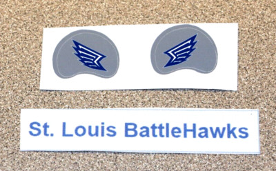 2024 UFL 2023 XFL St. Louis Battlehawks *DIECUT DECALS* Football ...