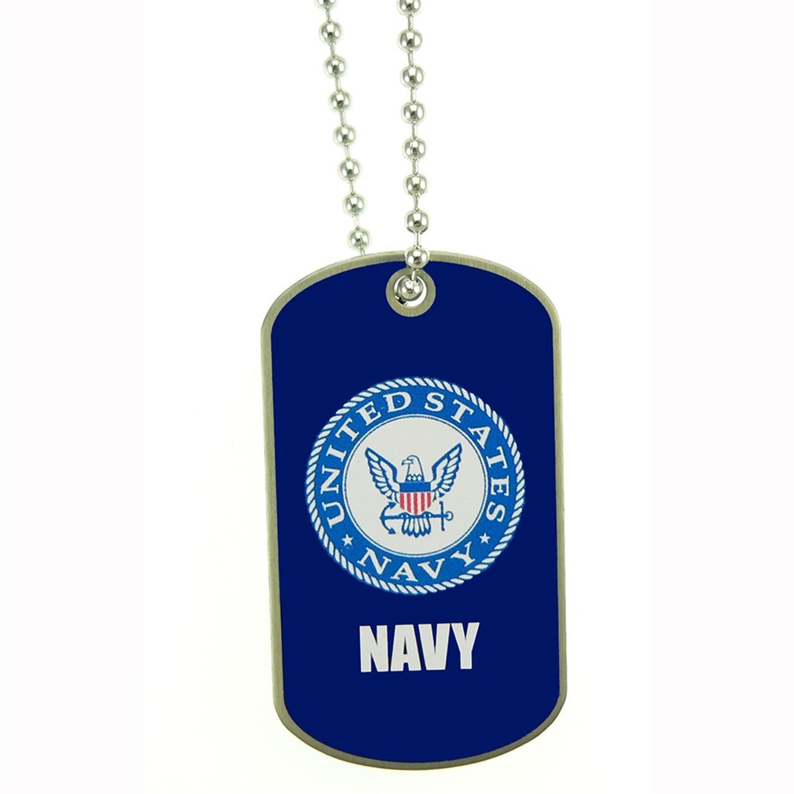 Military Dog Tag Army Navy Marines Air Force Neck Chain Pendant ...