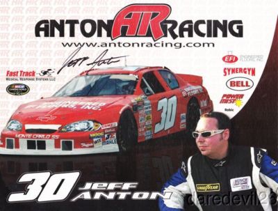 2008 Jeff Anton signed Anton Racing Chevy NASCAR Camping World East ...