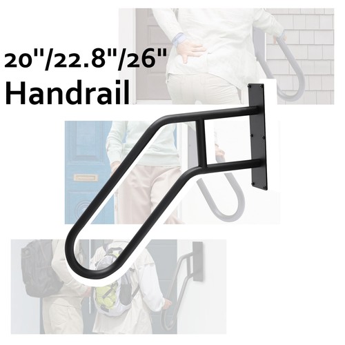 Wall Mounted Handrail Garage Railing Wall Mount Hand Rails U-Shaped For ...