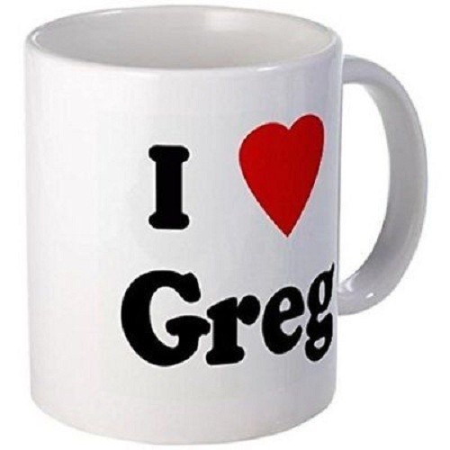 11oz mug I Love Greg | eBay