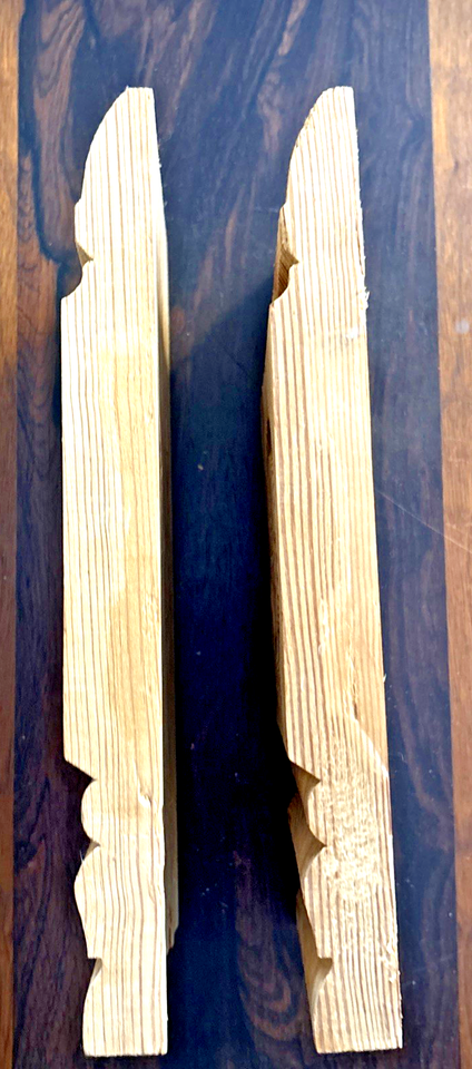 Antique Plinth Blocks Architectural Pine Wood Moulding 2 Pc | eBay