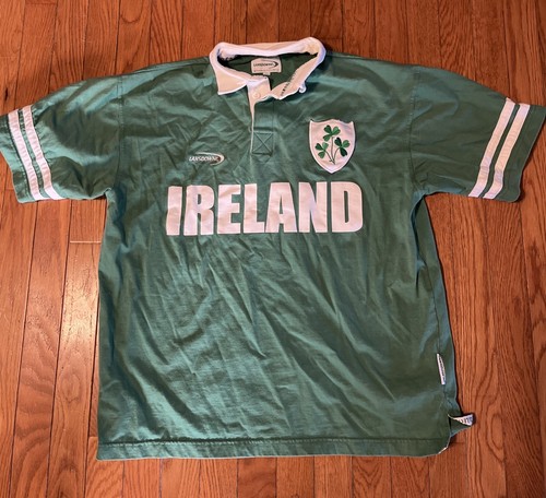 VTG Lansdowne Ireland Rugby Polo Shirt Mens Large Green | eBay