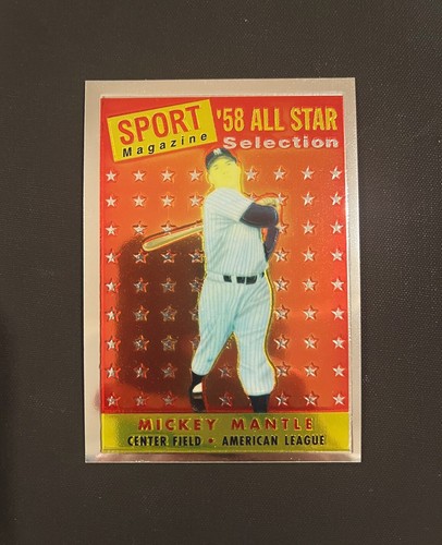 1997 Topps - Mickey Mantle Reprints Finest Refractor 1958 Topps All ...