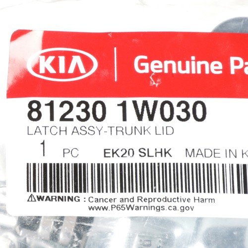 OEM NEW Genuine Trunk Lid Lock Actuator Latch 2012-2017 Kia Rio 81230 ...