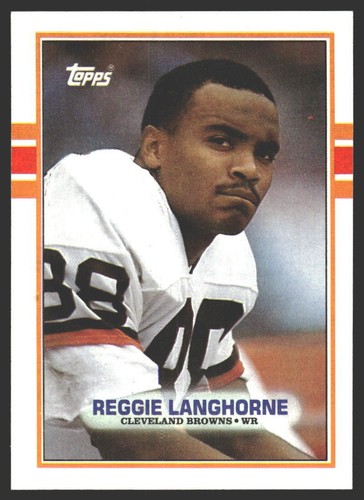 Reggie Langhorne #144a 1989 Topps Cleveland BrownsRC Rookie | eBay