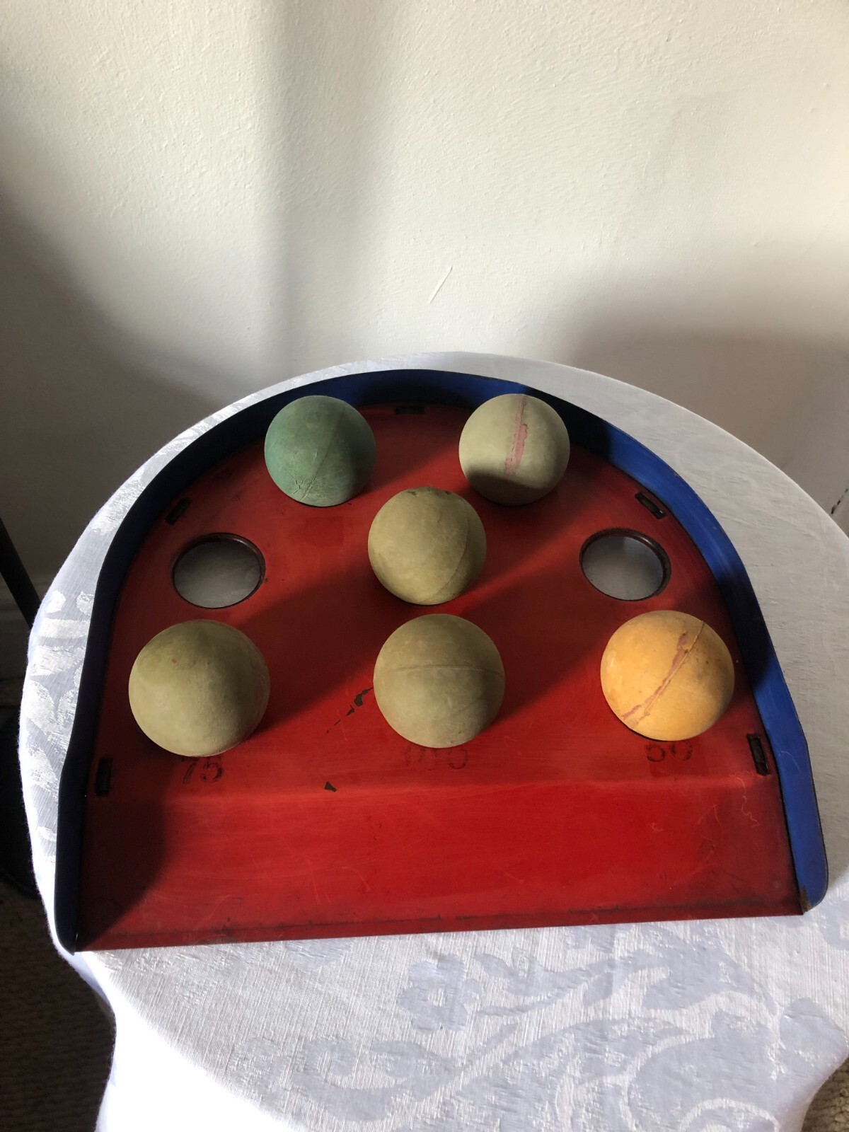 Vintage Metal Ball Toss Game + Balls - Game | eBay UK